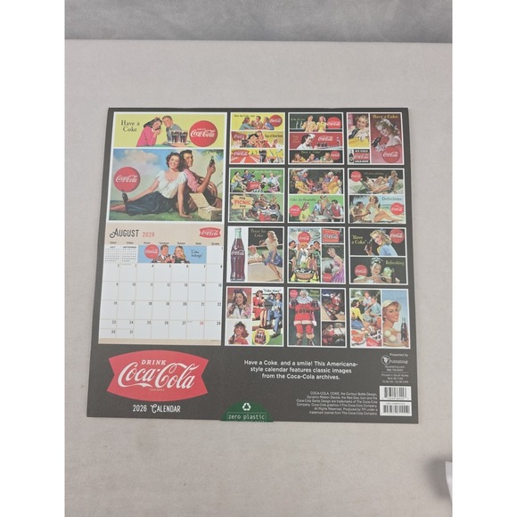 Tf Publishing | Office | 226 Coke Vintage Nostalgia Wall Calendar Large ...